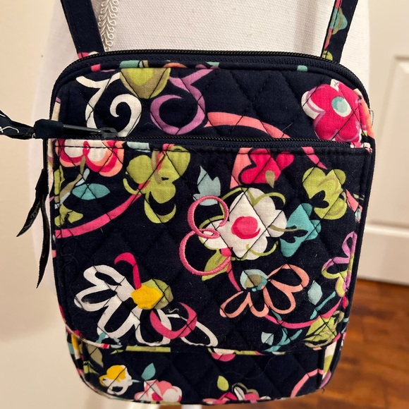 Vera Bradley | Bags | Vera Bradley Monogram Mini Crossbody With E ...